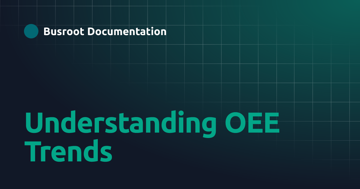 Understanding OEE Trends | Busroot Documentation